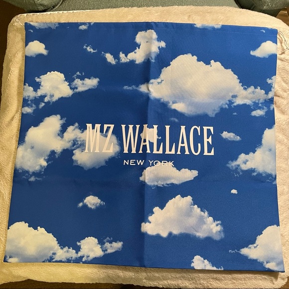 MZ Wallace | Bags | Mz Wallace Blue And White Cloud Print Bag | Poshmark